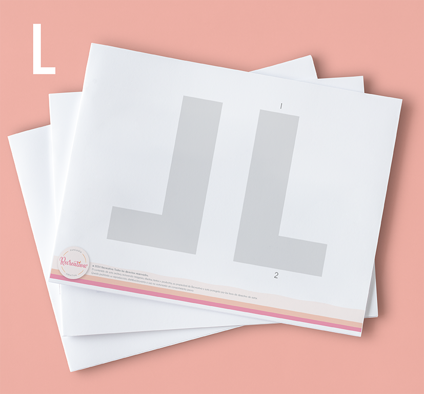 Molde editable “L” - Recreativa