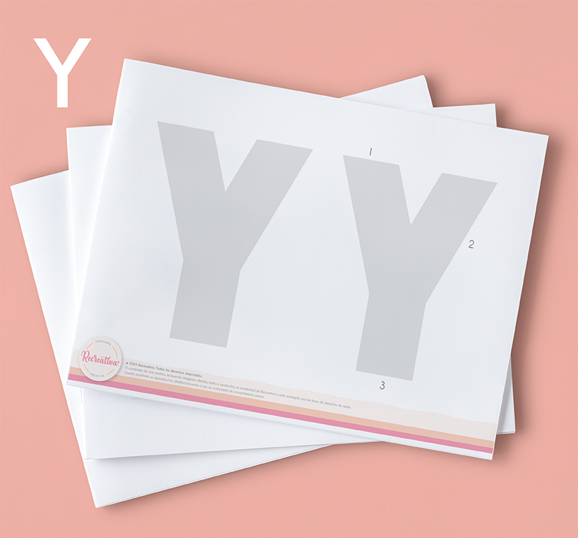 Molde editable “Y” - Recreativa